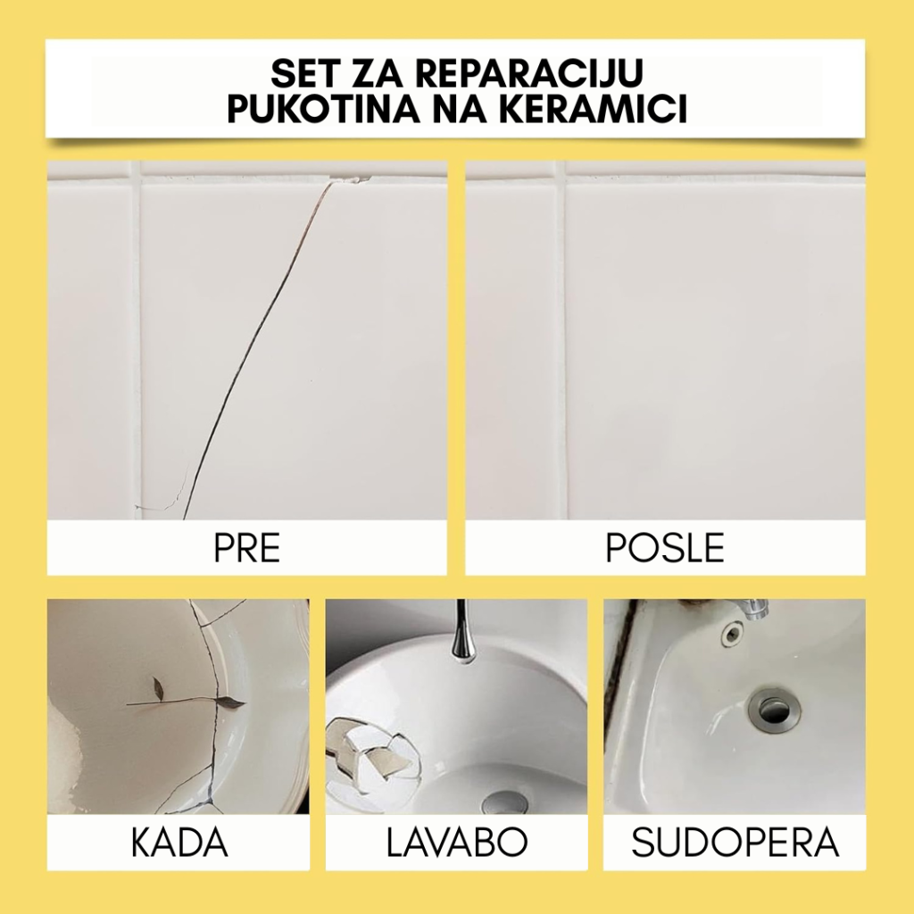 Set za Reparaciju Pukotina na Keramici - Snizeno.rs