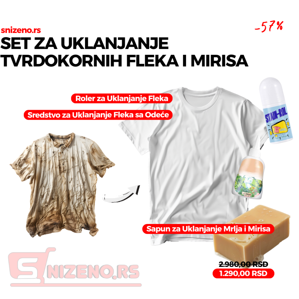 Set za Uklanjanje Tvrdokornih Fleka i Mirisa - Snizeno.rs
